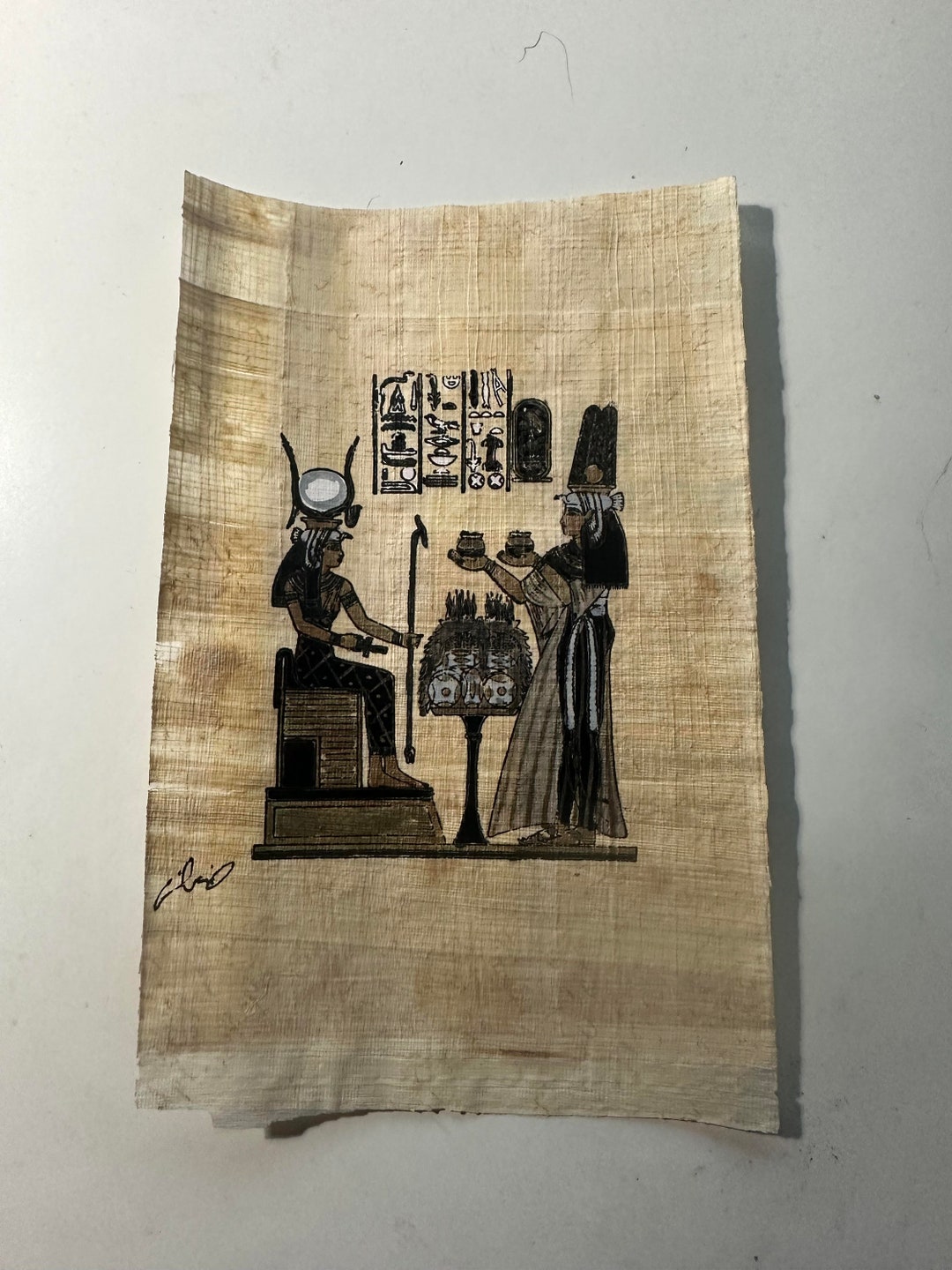 Egyptian Papyrus Paintings Original Hand Painted Papyrus - Etsy