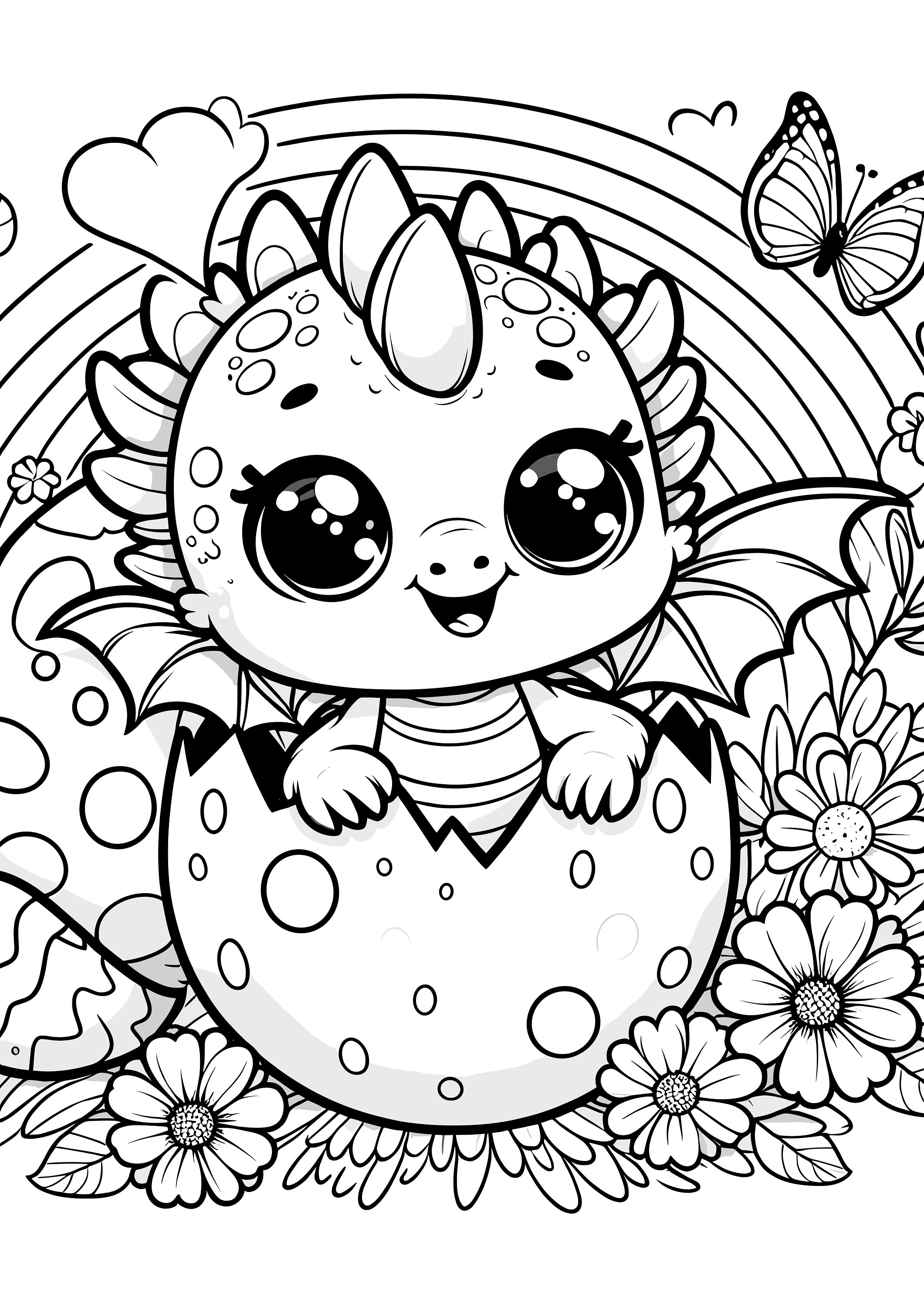 Baby Dragon Coloring Pages 18 Printable Baby Dragon Designs DIY Kids ...