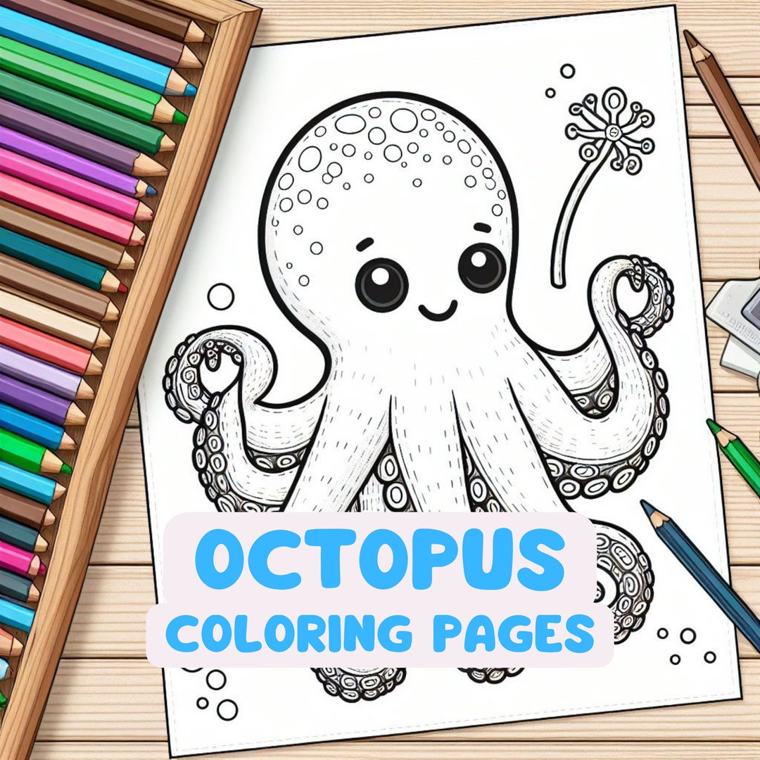 Octopus Coloring Pages - 14 Printable Octopus Designs - DIY Kids ...