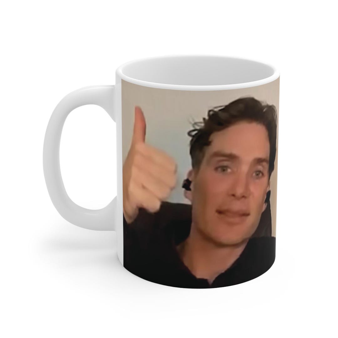 Cillian Murphy Tommy Shelby Happy Sad 11oz White Mug - Etsy