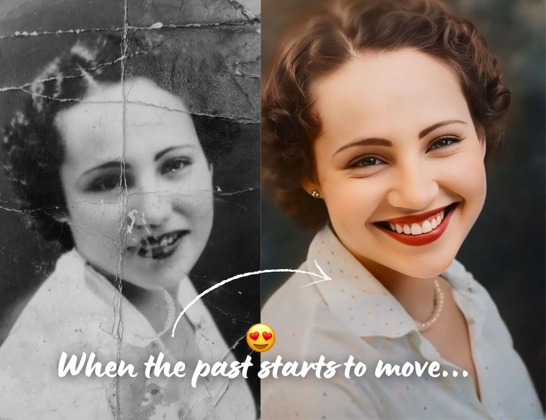 Animated Photo Restoration: Colorization & Enhancement - Living Video ...
