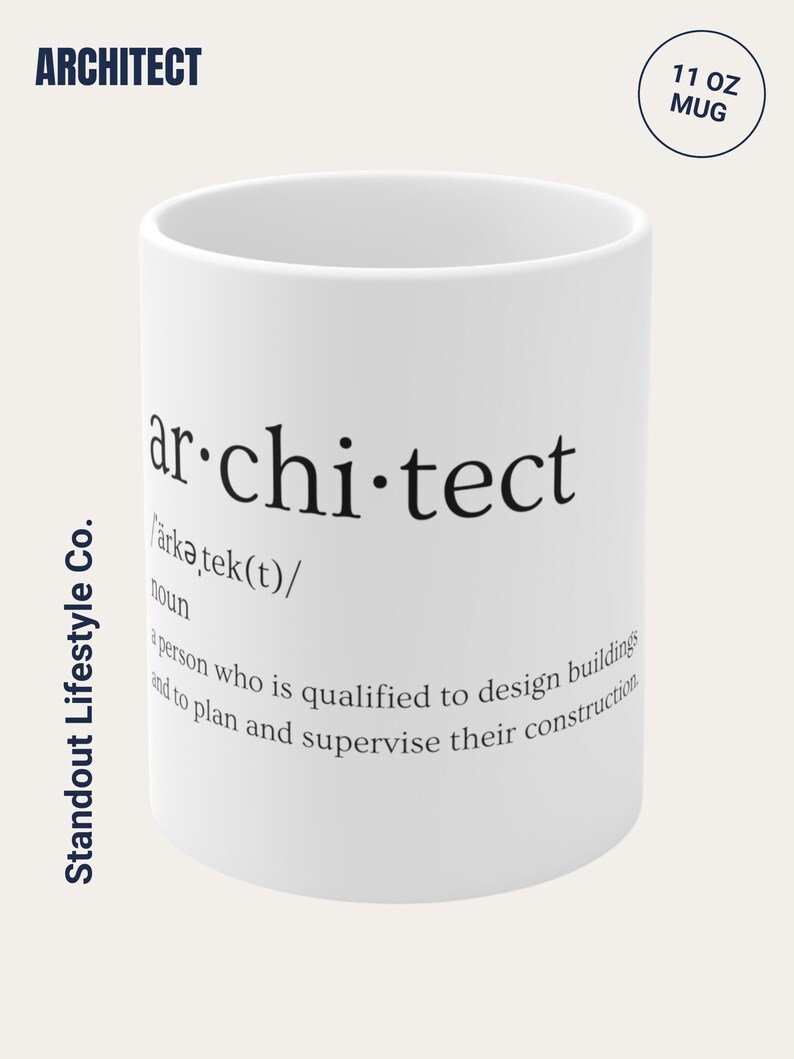 Architect Mug for Architecture Graduate Gift for Construction Employee ...