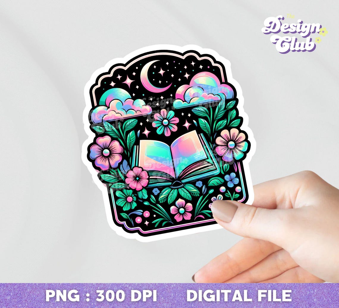 Midnight Readers Book Club PNG, Book Lover Clipart, Booktrovert ...