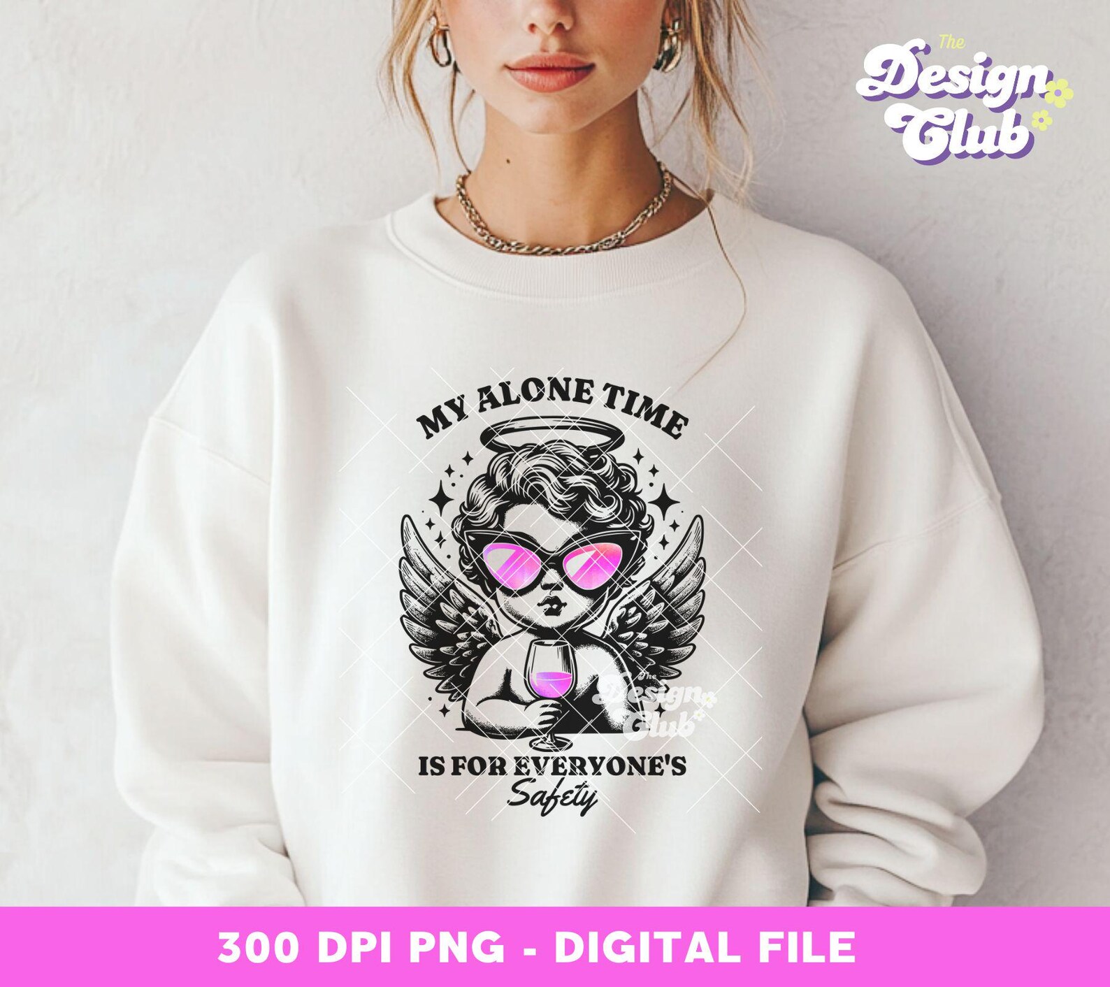 My Alone Time is for Everyone's Safety Png, Sarcastic Retro Png ...