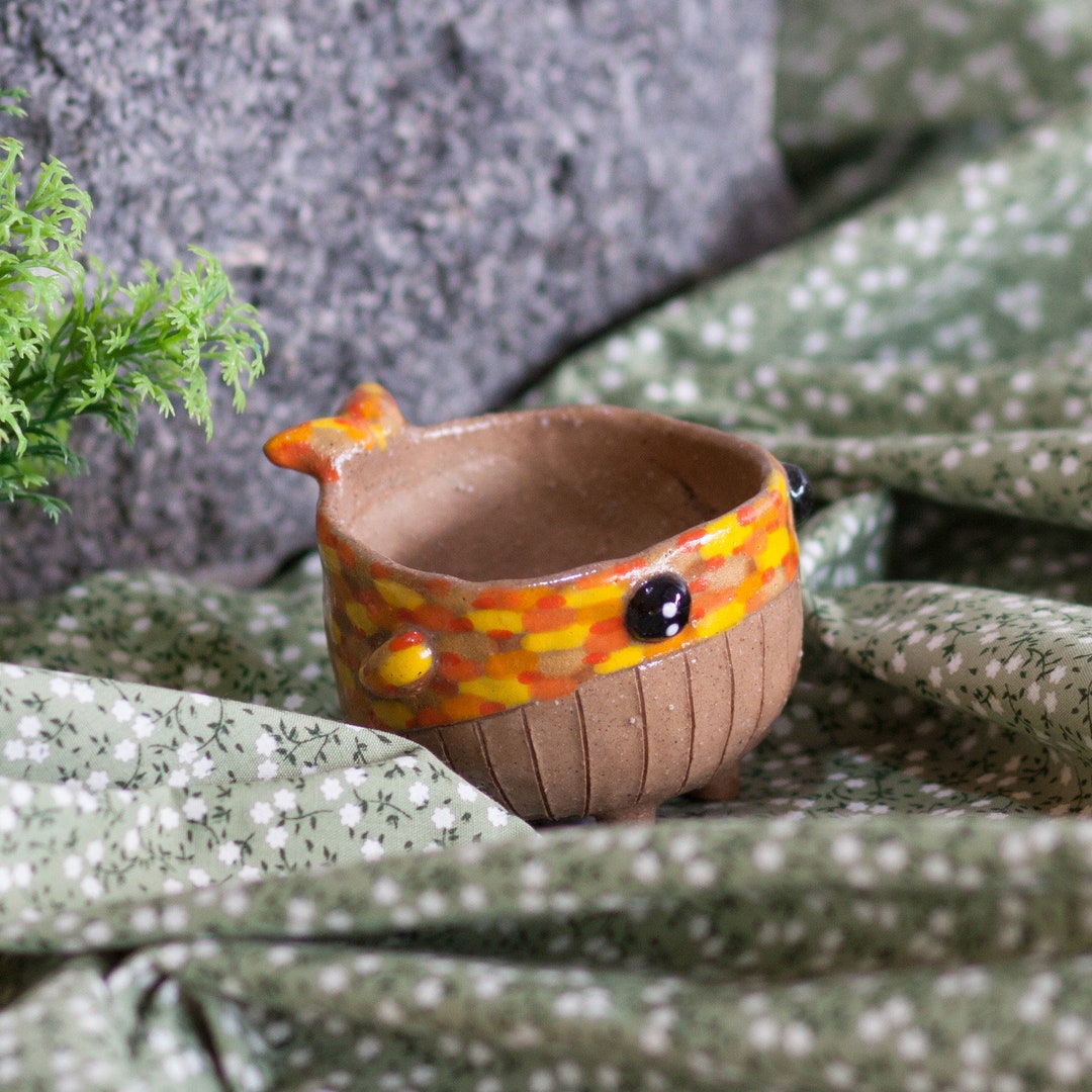Mini Colorful Whale Plant Pot,pottery,cactus Pot,cute Whale Pot,animal ...