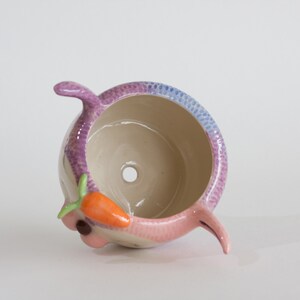 Space Bunny Plant Pot,pottery,cactus Pot,cute Cony Pot,animal Plant Pot ...