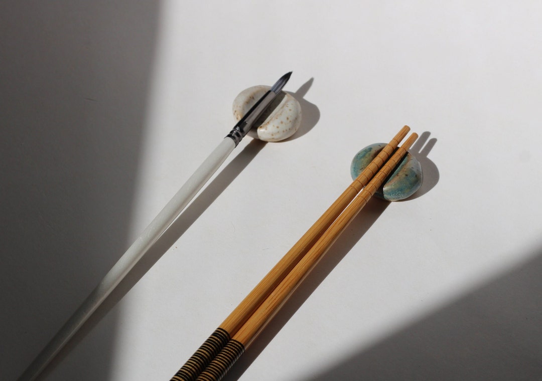 Chopstick and Paint Brush Rest Handmade Pottery - Etsy