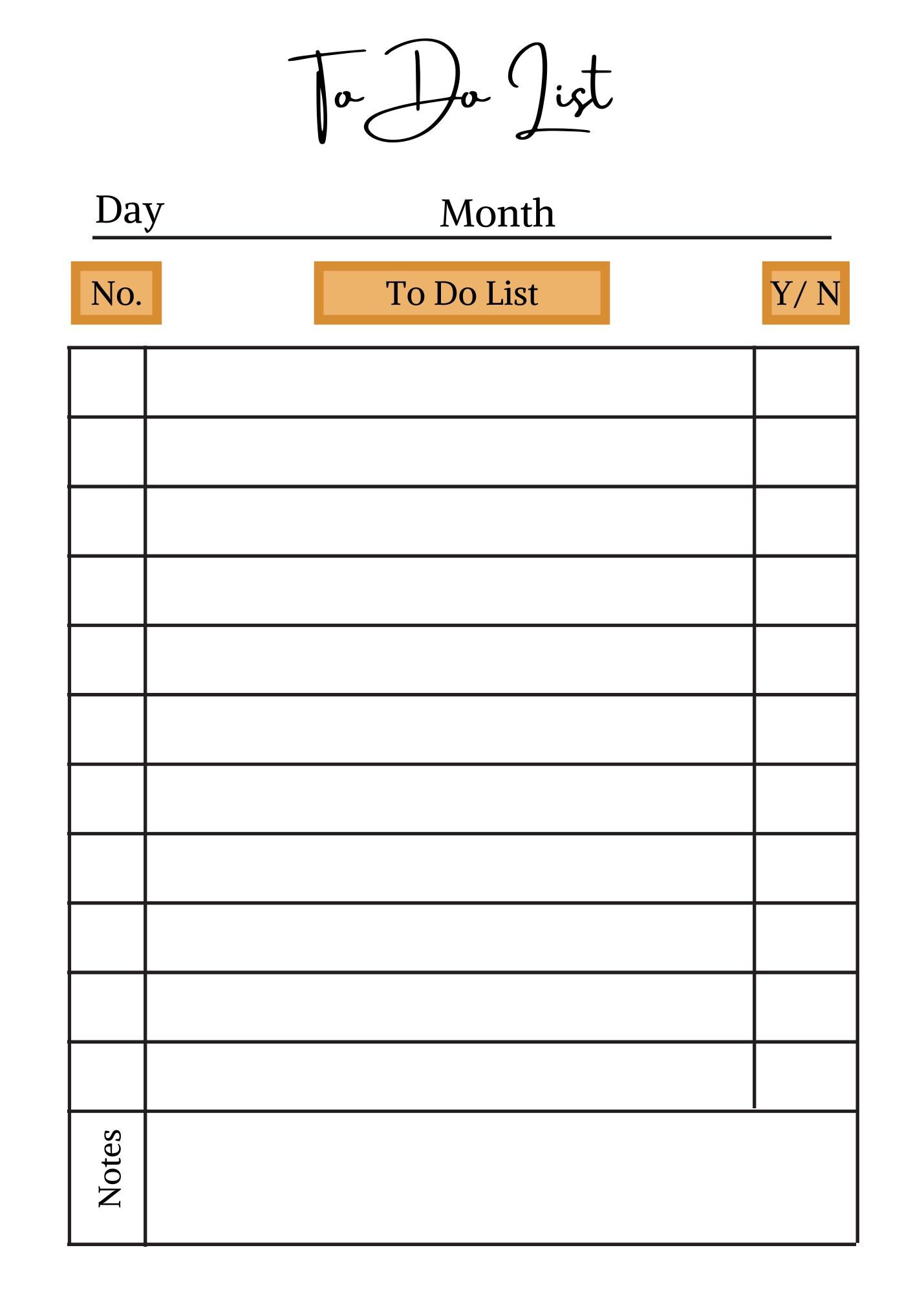 Editable to Do List Template, Printable to Do List, Digital Goodnote to ...