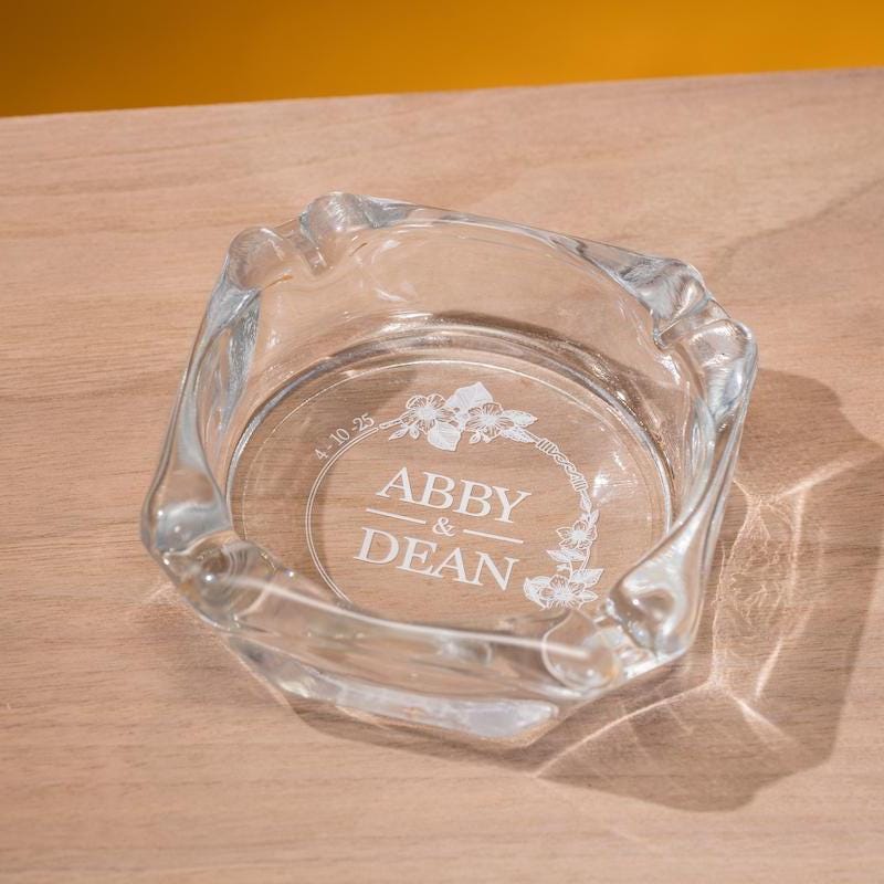 Glass Ashtray - Etsy