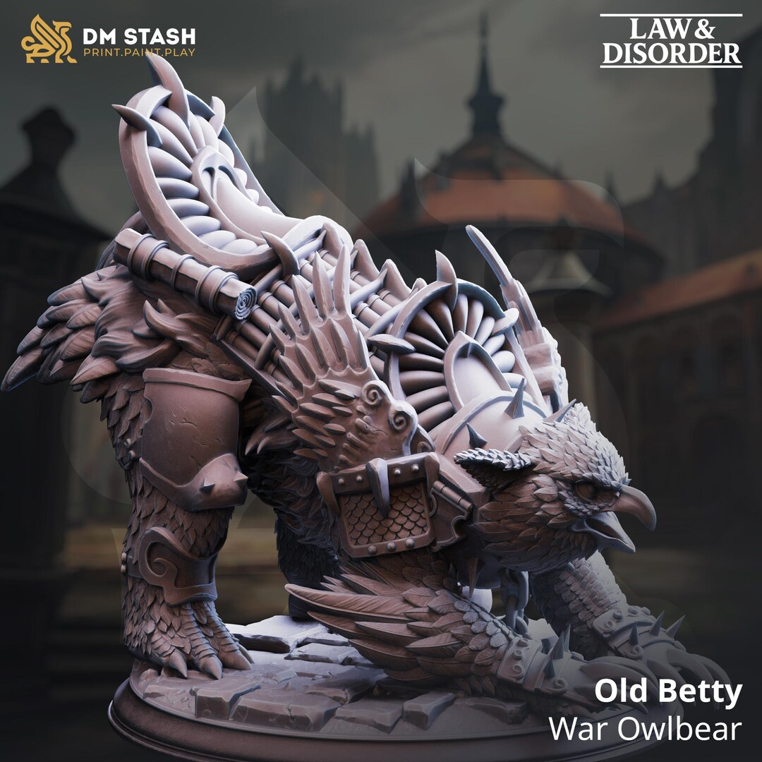 Old Betty – War Owlbear – Large Monster | Dnd Mini | RPG Figure | 32mm ...