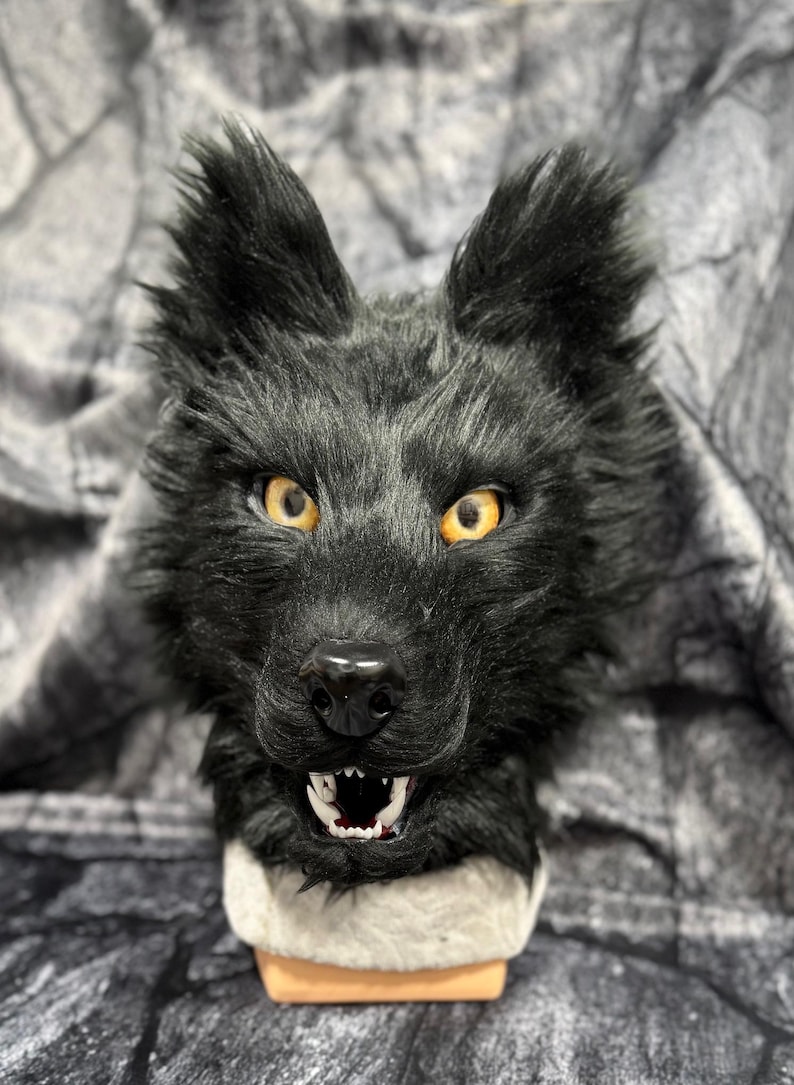 Semi-realistic Wolf Fursuit Head Commission - Etsy