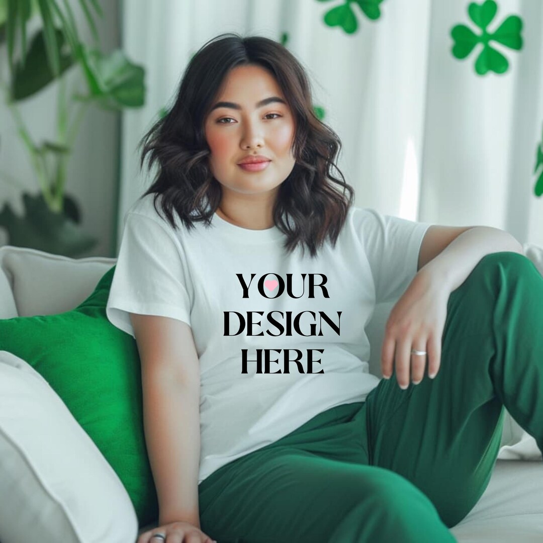 Bella Canvas 3001 Mockup St Patricks Day Mock up St Pattys Day Mockups ...