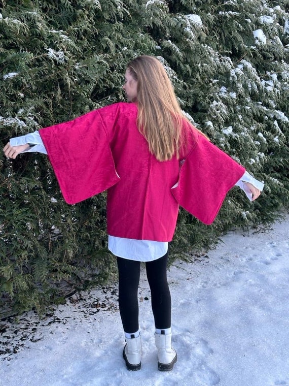 Japanese kimono haori red - Gem
