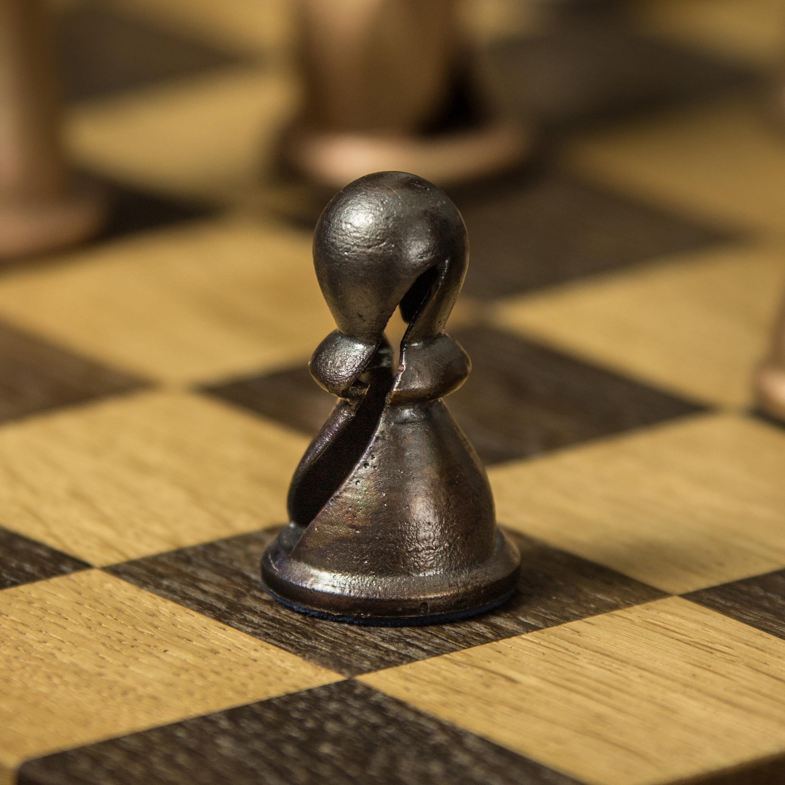Chess Piece Pawn Made of Cast Bronze - Etsy