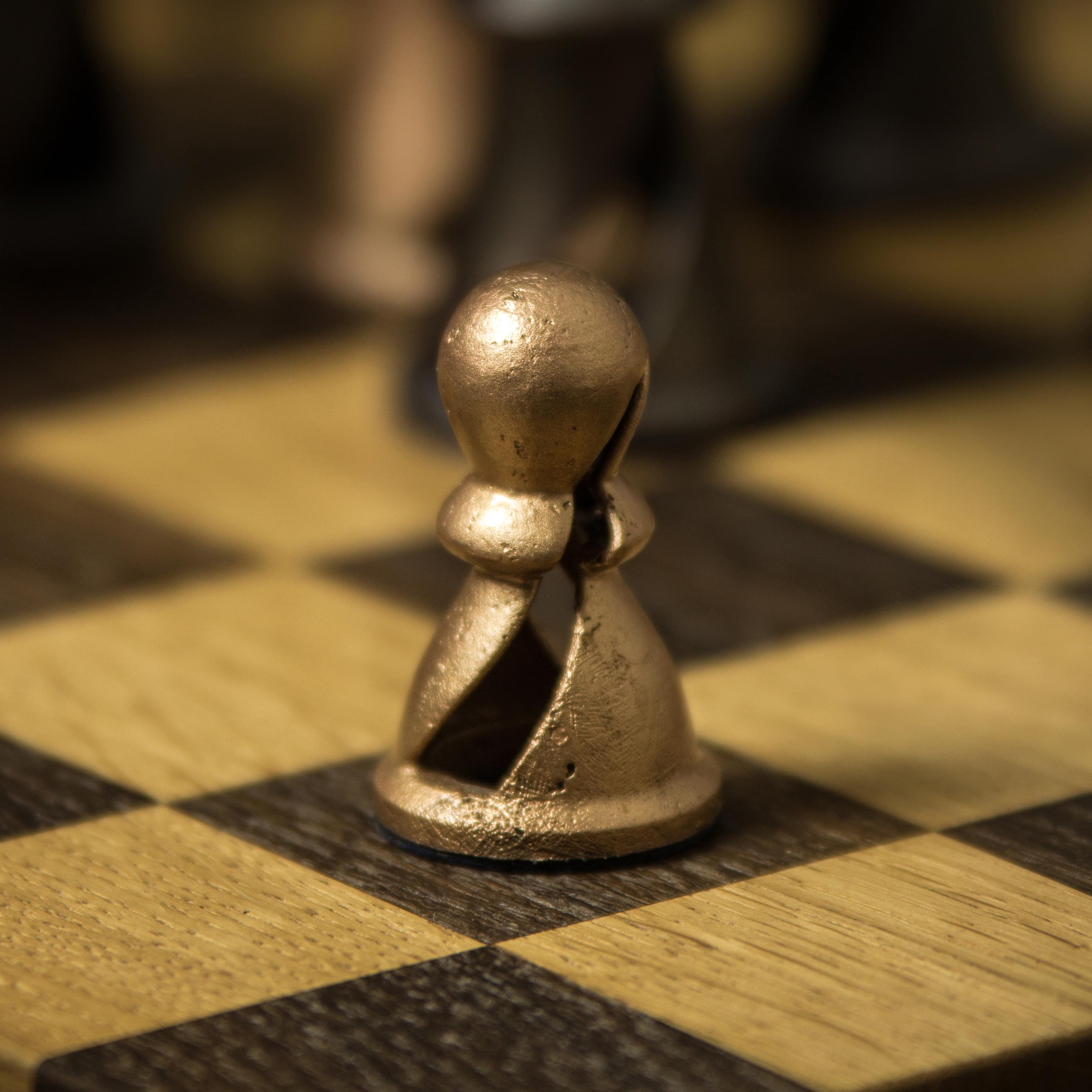 Chess Piece Pawn Made of Cast Bronze - Etsy