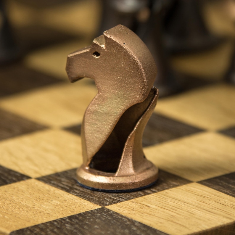 Chess Piece Knight Made of Cast Bronze - Etsy