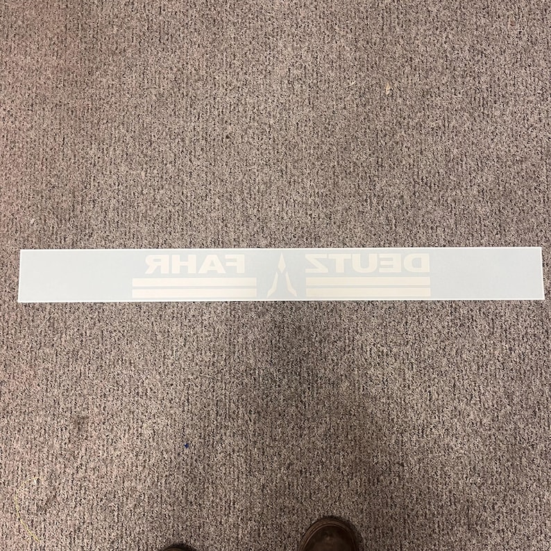 Deutz-fahr Tractor Cab Sunstrip Window Windscreen Sticker Decal Vinyl ...