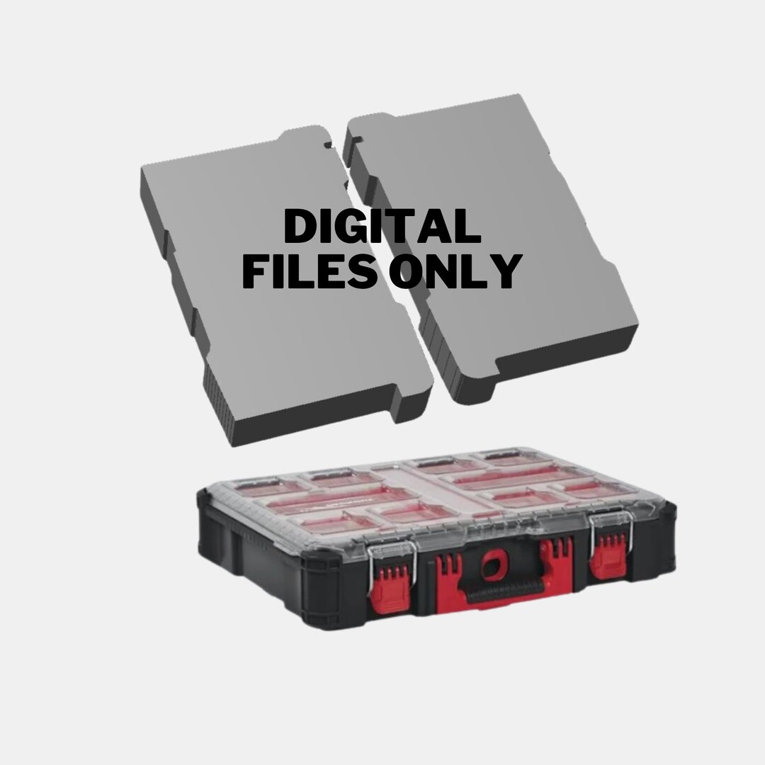 Milwaukee Packout Large Toolbox Foam Insert Cut File: CNC Laser DXF SVG ...