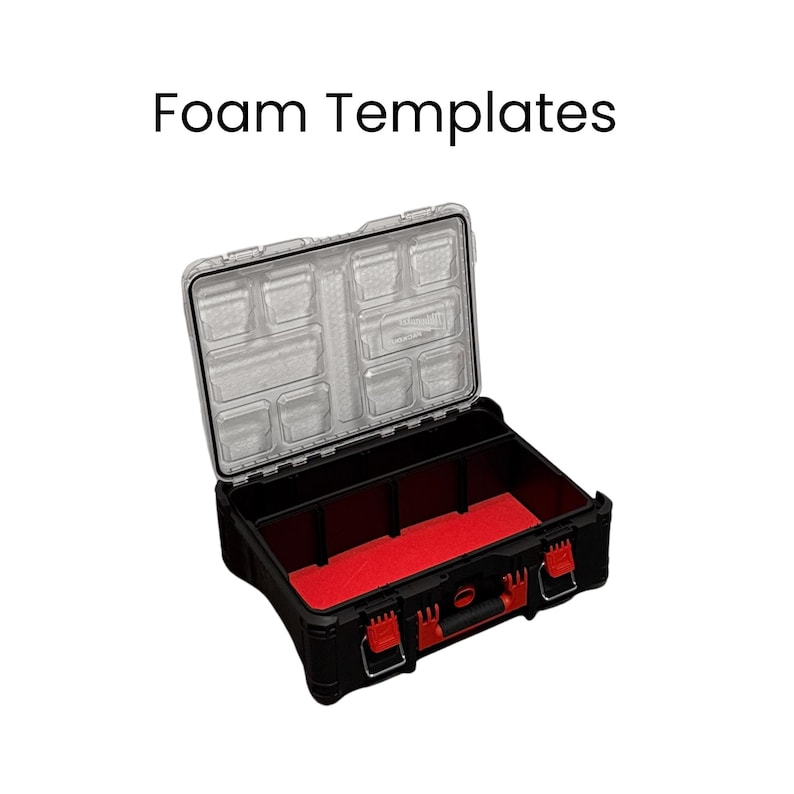 Milwaukee Packout Deep Organiser Foam Insert Template DXF - Etsy