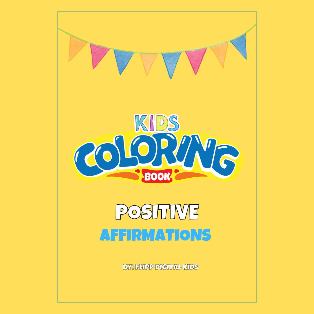 2024 Kids Positive Affirmation Coloring Book - Etsy