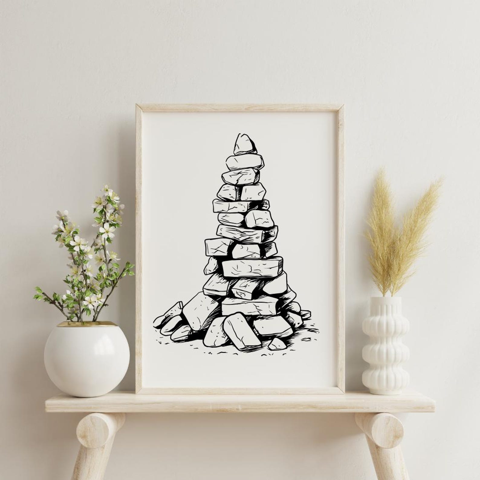 Pile of Stones SVG Bundle, Stack Mound Eps, Pile of Rocks Boulder Stone ...