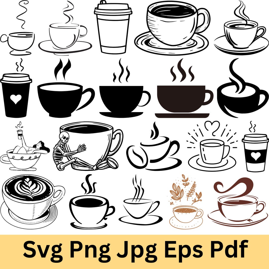 Coffee Svg Bundle, Coffee Clipart, Mug Svg Bundle, Coffee Svg Cut Files ...