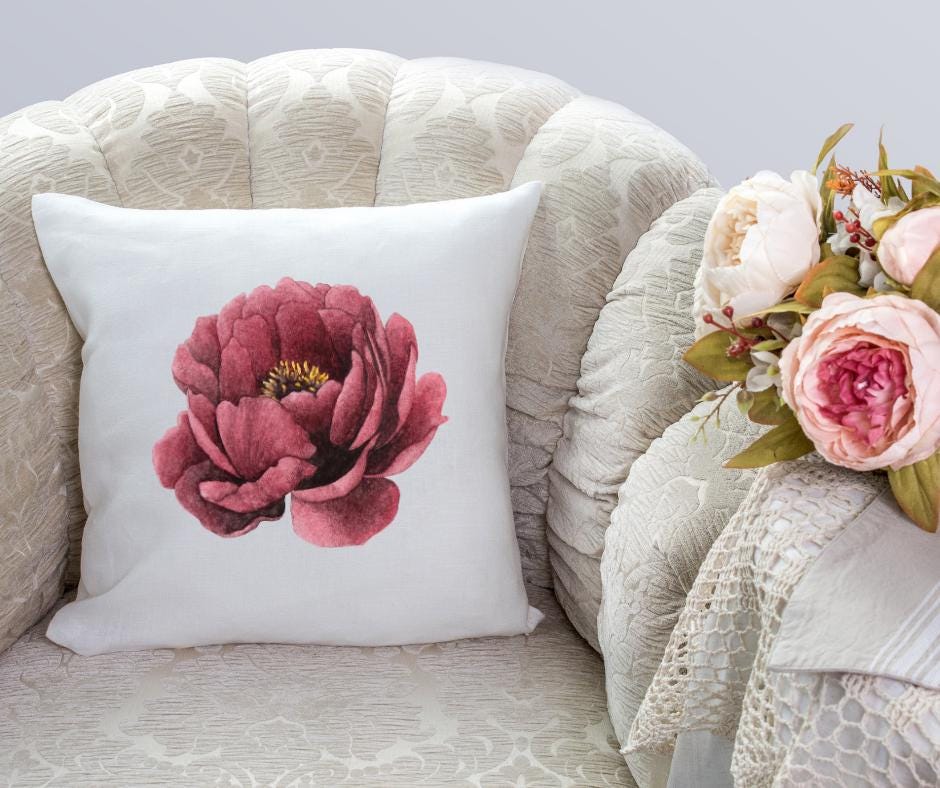 Peony SVG Bundle, Peony Vector,peony Cut Files, Peony Flower Svg ...