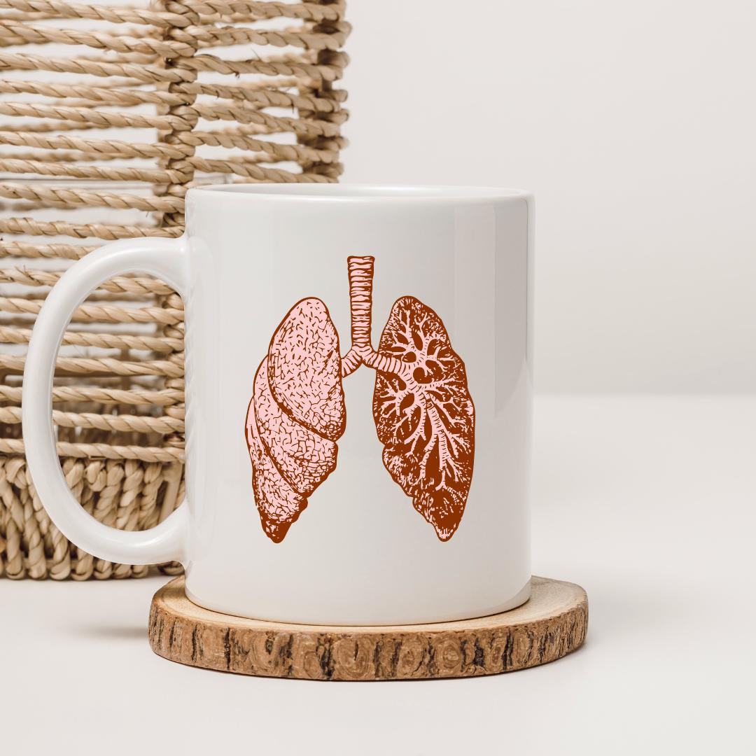 Human Lung Svg Bundle, Lungs Silhouette, Lung Vector, Human Lung Decal ...