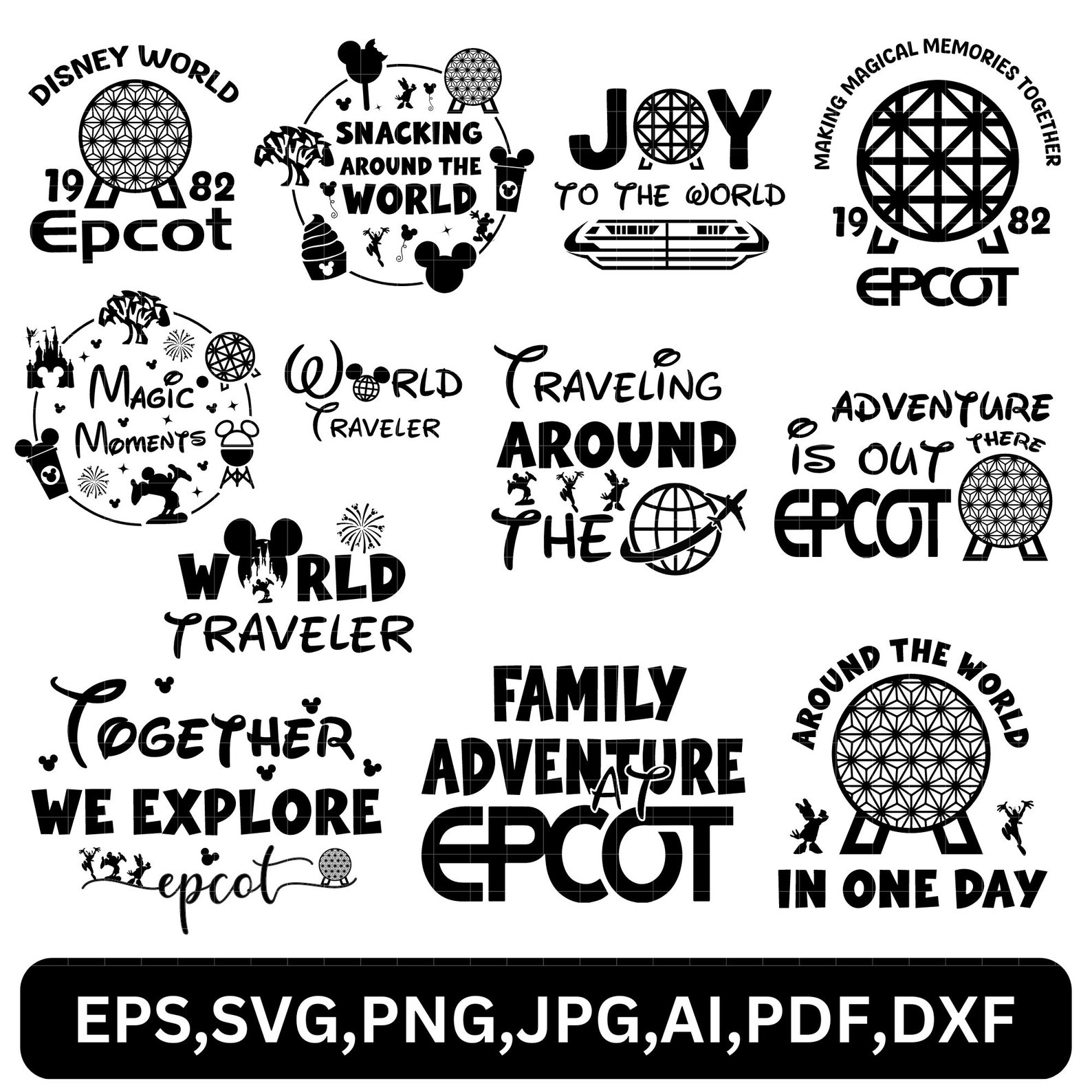 Epcot World Traveller Svg, Family Vacation Svg, Family Trip Svg, Girls ...