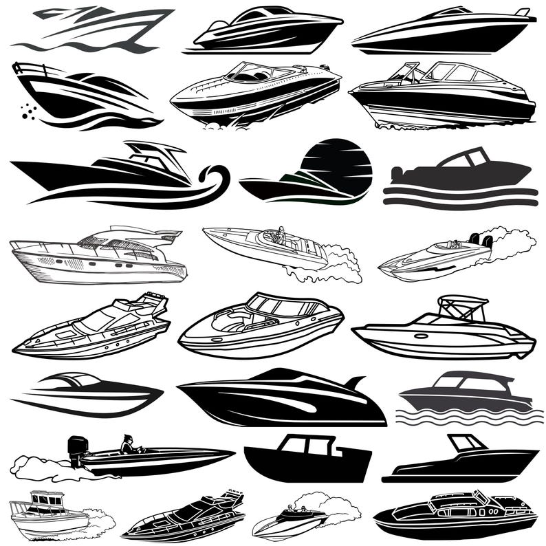 Speed Boat SVG Bundle, Speed Boat Png, Speed Boat Vector, Motor Boat ...