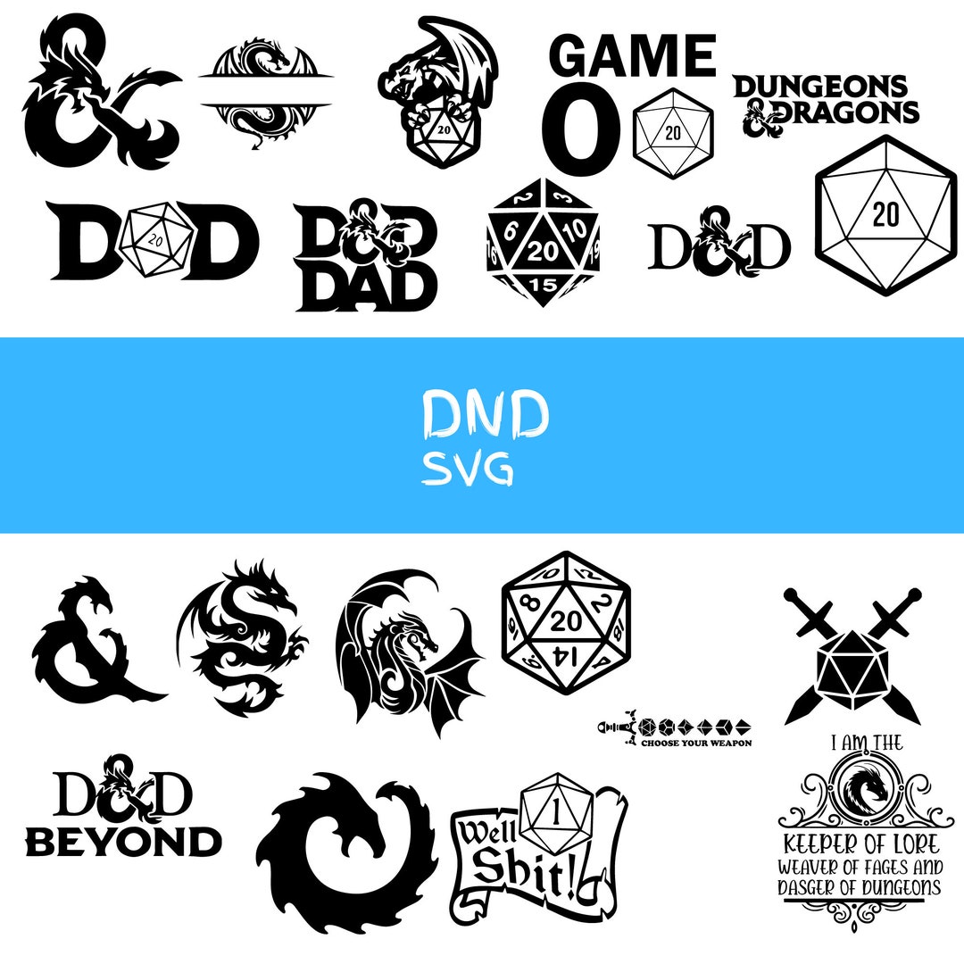 Dnd Svg Bundle, Dnd Png Bundle, Dnd Dragon SVG Designs, Dnd Clipart ...