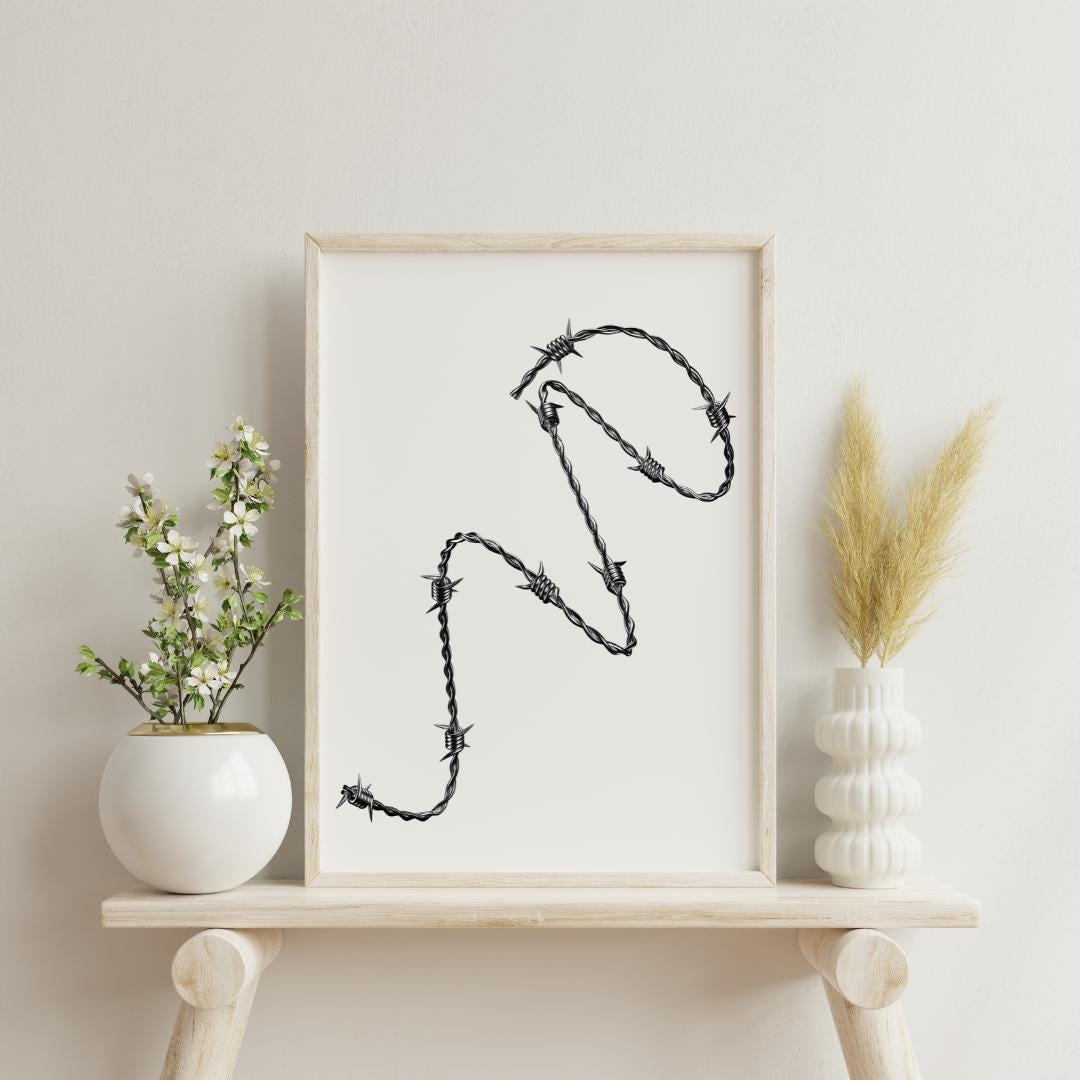 Barbed Wire Svg Bundle, Barbed Wire Silhouette, Barbed Wire Cut File ...