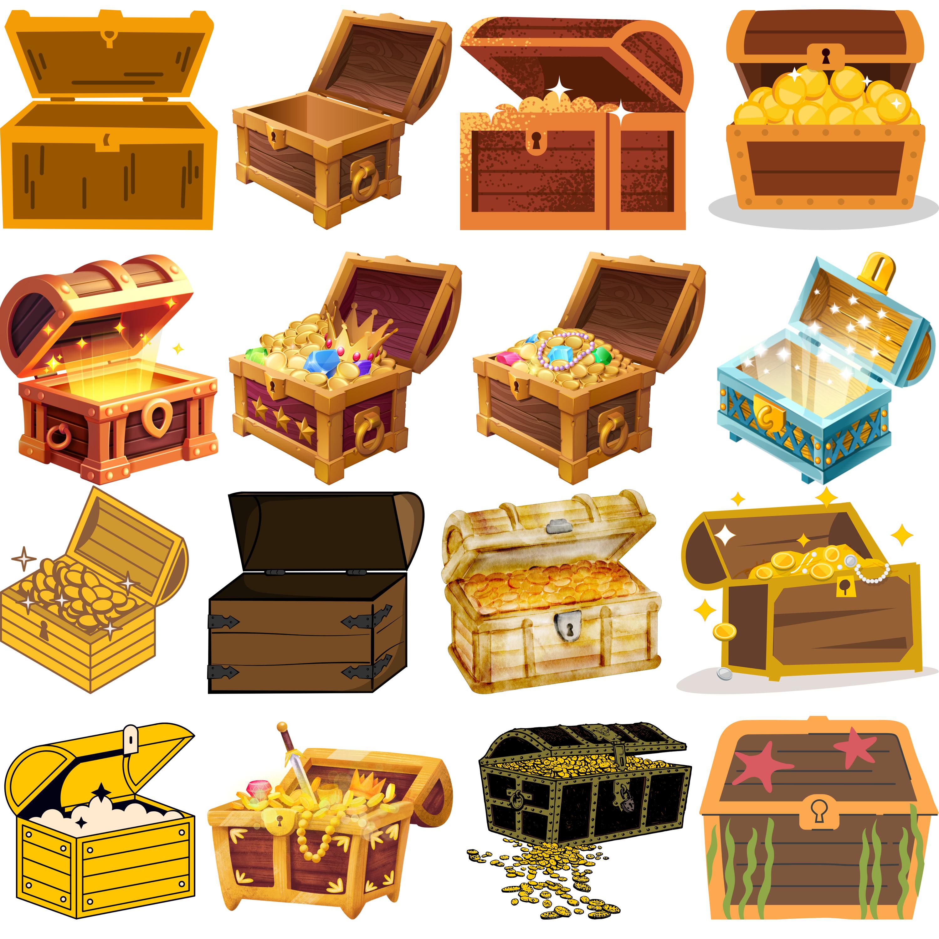 Treasure Chest SVG Bundle, Treasure Chest , Pirate Treasure Svg ...