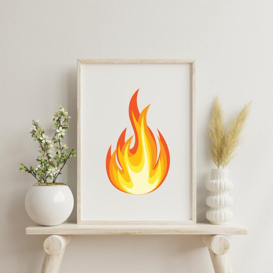 Fire Flame SVG Bundle, Flames Silhouette, Fire Flames Cut Files for ...