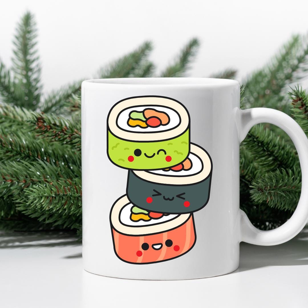 Kawaii Sushi SVG Bundle, Sushi Lover SVG Cut File, Japanese Food, Sushi SVG Bundle, Sushi Vector ...