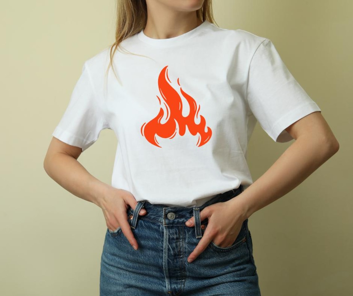 Fire Flame SVG Bundle, Flames Silhouette, Fire Flames Cut Files for ...