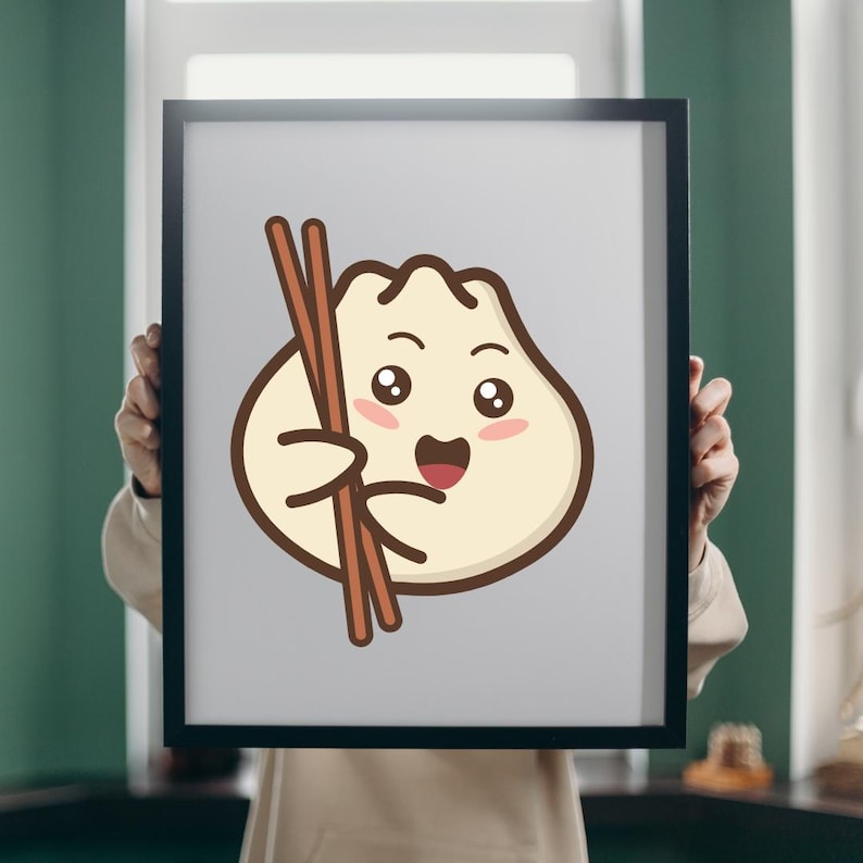 Dumpling SVG, Chinese Food Png, Cute Food Sticker, Cute Dumpling ...