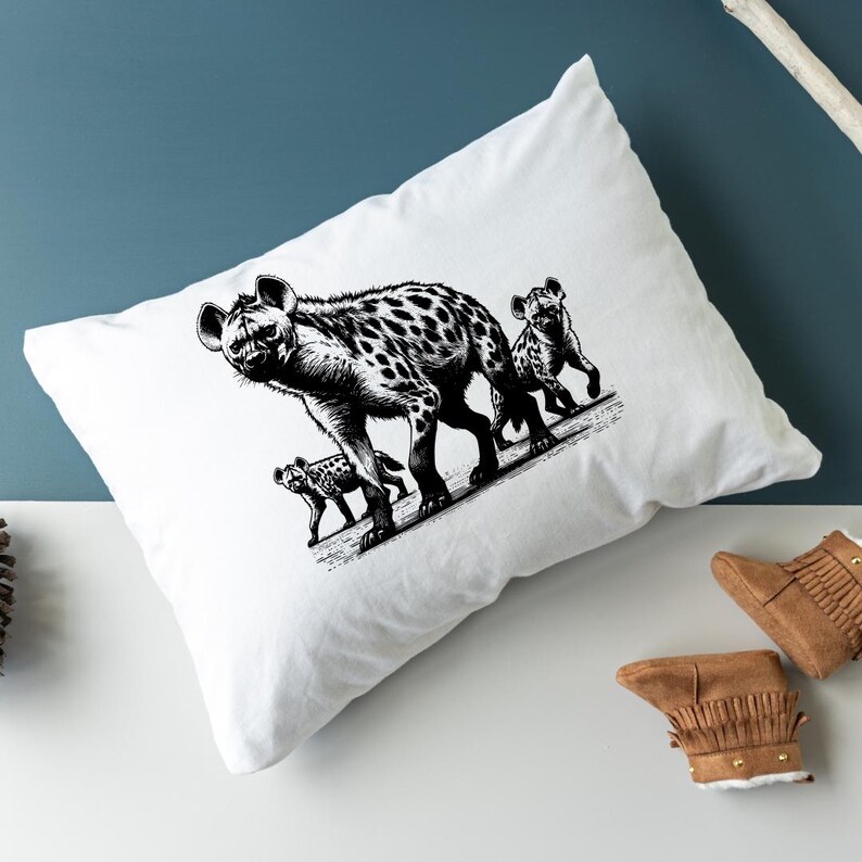 Hyena SVG Bundle, Black Hyenas Vector Set, Wild Animal Design, Hyena ...