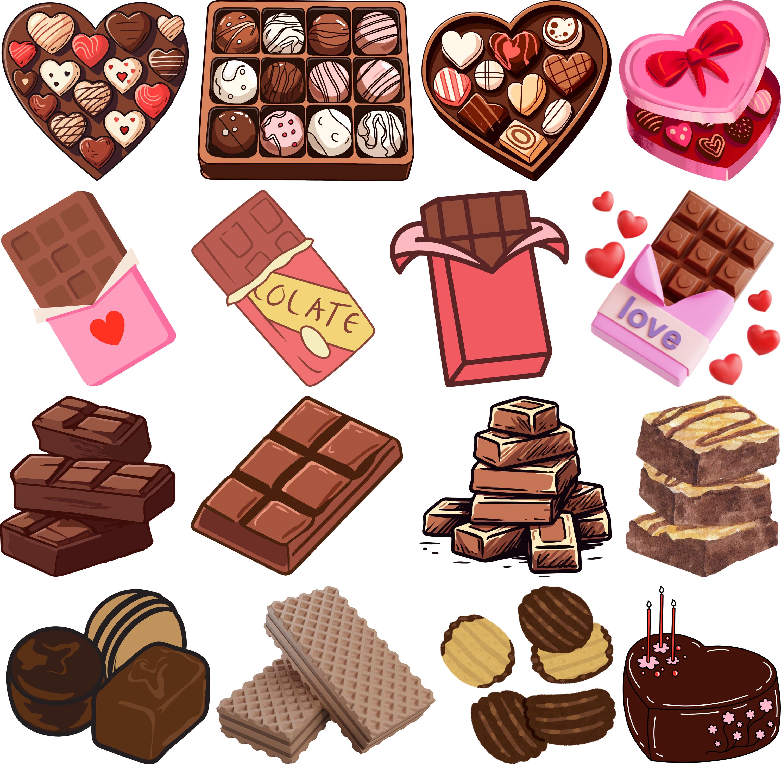 Chocolate Svg Bundle, Chocolate Bar, Chocolate Clipart, Chocolate Svg ...
