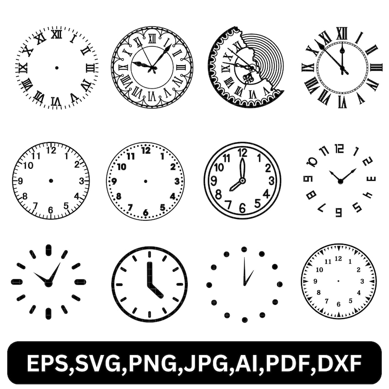 Clock Faces - Etsy