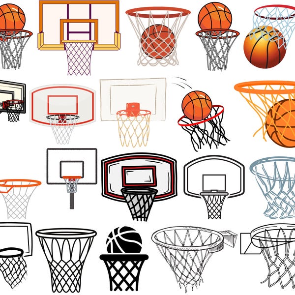 Basketball Net Svg - Etsy