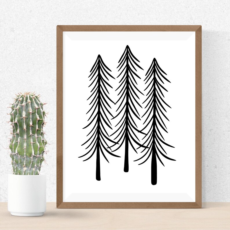 Pine Tree Silhouette Svg, Forest Tree Svg, Evergreen Trees Png, Pine ...