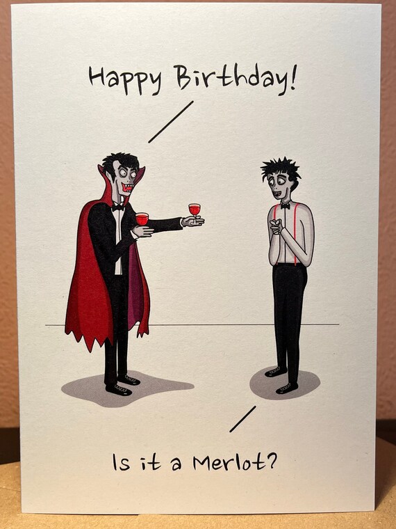Vampire Birthday Memes Vampire Birthday Card Vampire Funny Card