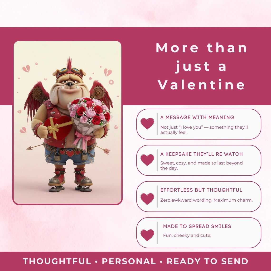 Cheeky Cupid Pups Valentine Messages | Funny Animated Dog Valentines ...