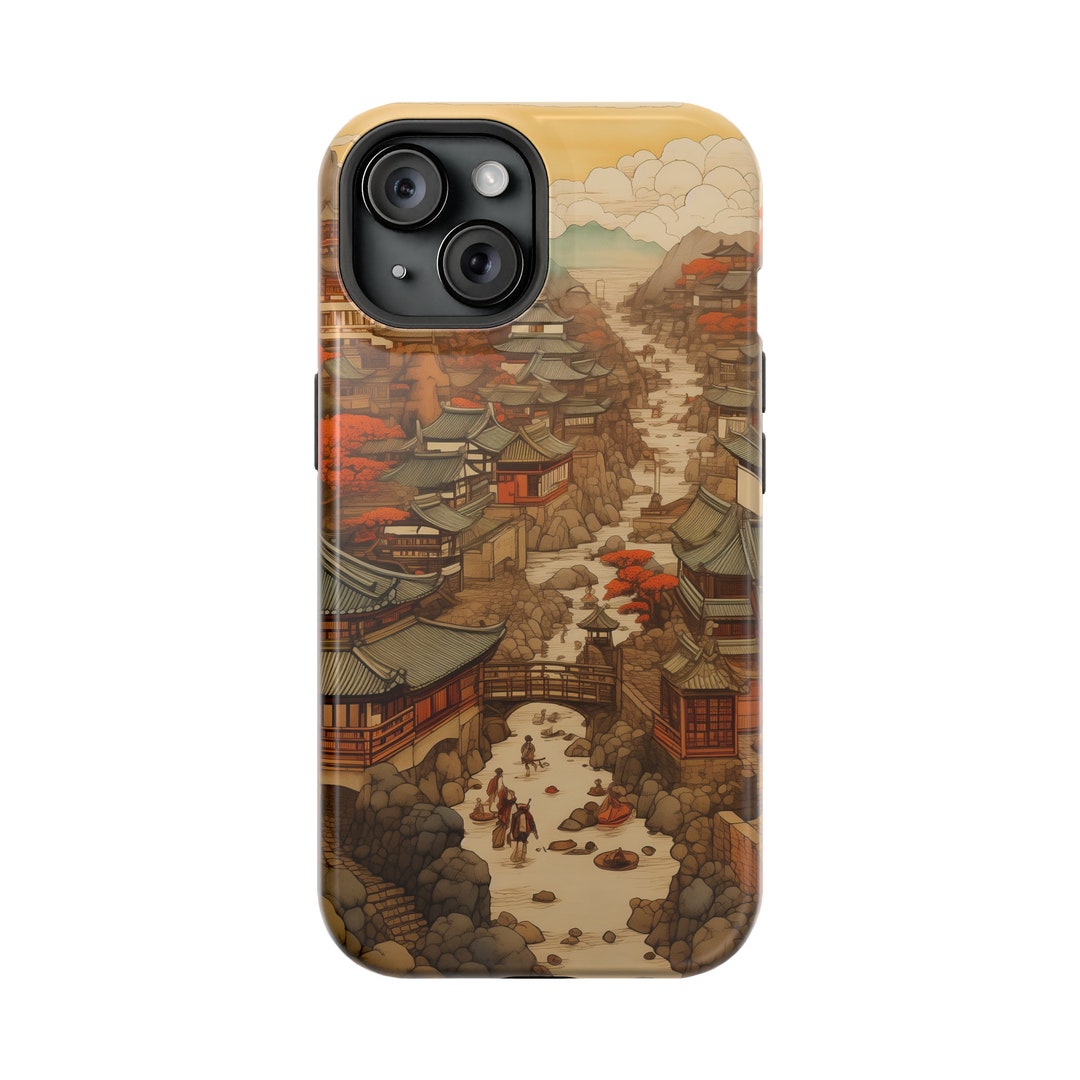 15th Century Japanese City Magsafe Case iPhone 15 - Etsy