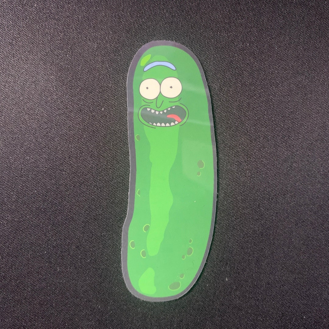 Pickle Rick Sticker Glossy Vinyl Laminated Waterproof Sticker Rick and ...