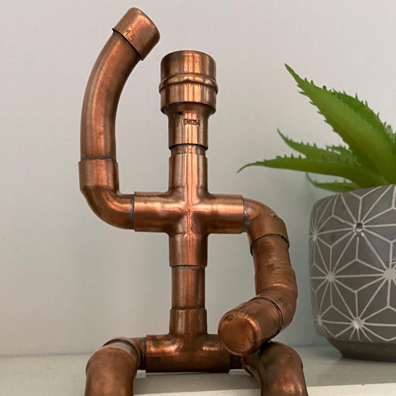 Copper Pipe Art - Etsy UK