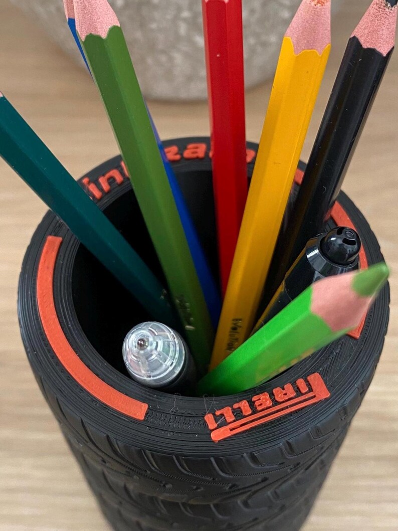 F1 Tyre Stack Racing Car Tyres Pen Pencil Pot Holder ALL COLOURS - Etsy