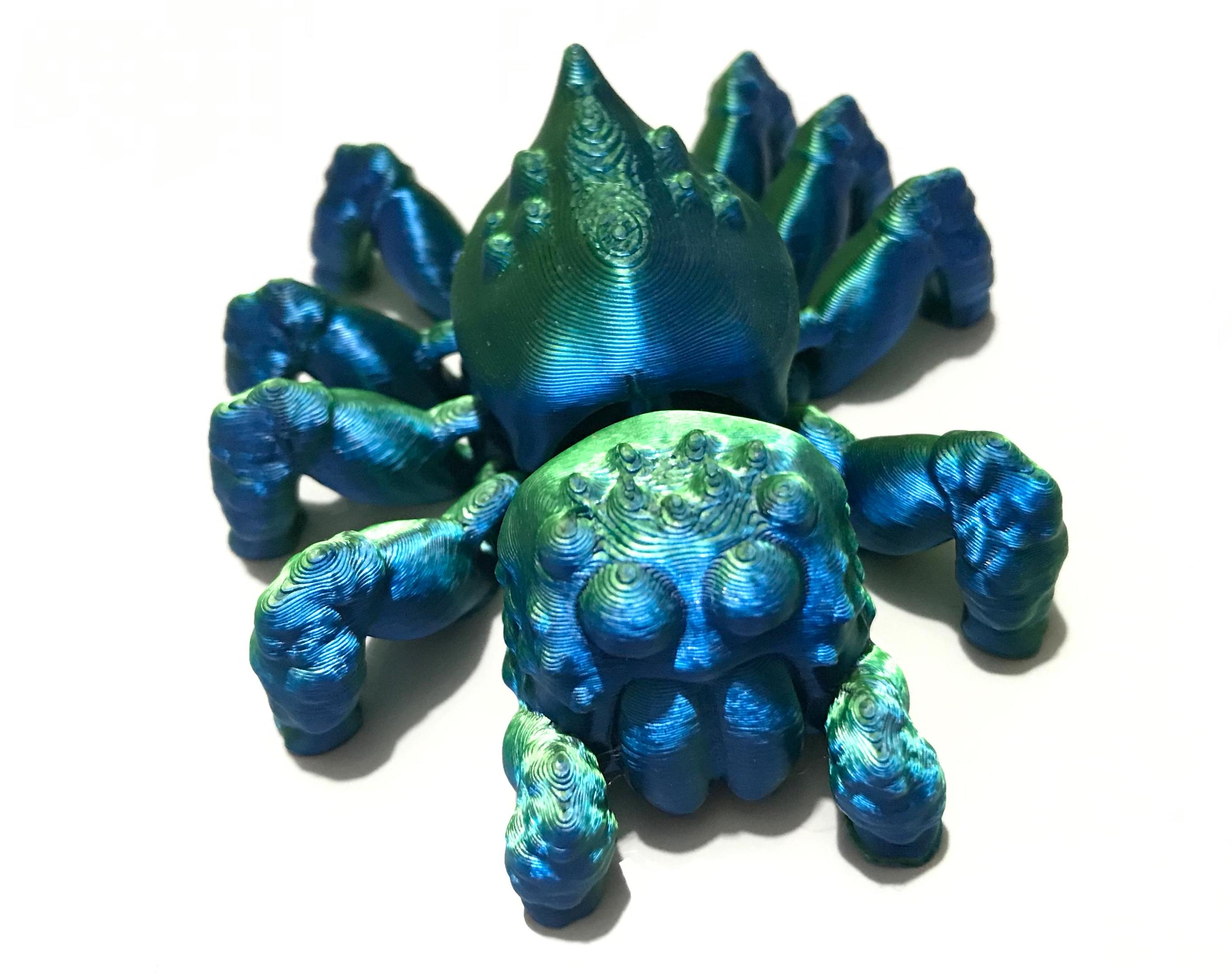 Articulated Spider Jumping Spider Fidget Toy Small Gift 3D Printed Dual ...