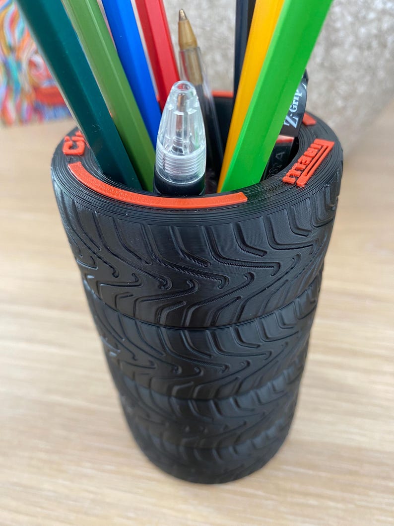 F1 Tyre Stack Racing Car Tyres Pen Pencil Pot Holder ALL COLOURS - Etsy